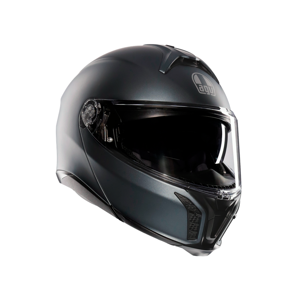 TOURMODULAR MATT ARDESIA GREY - MOTORBIKE FLIP UP HELMET E2206 - Full ...